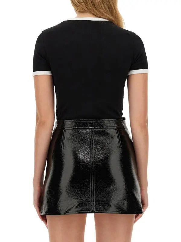 COURREGES Slim Fit T-shirt With Logo