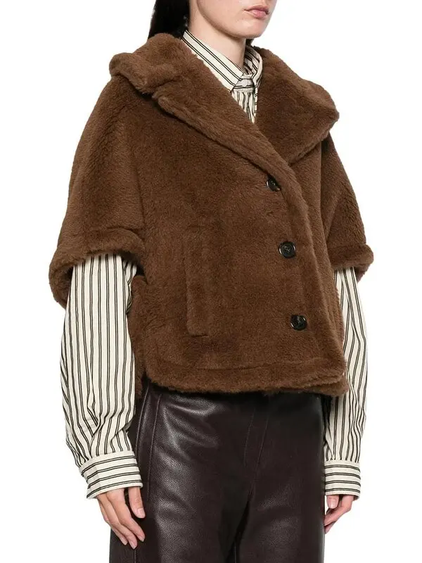 Max Mara Corvino 4 Teddy Short Coat - Gold