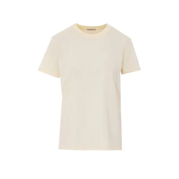 Moncler Embroidered Logo T-shirt - Cream