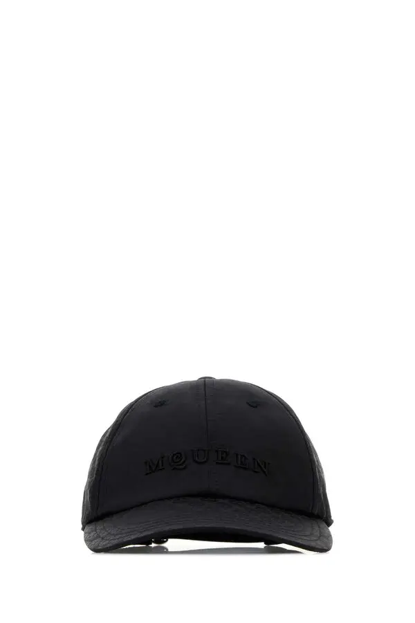 Alexander McQueen Nylon Baseball Cap - Black