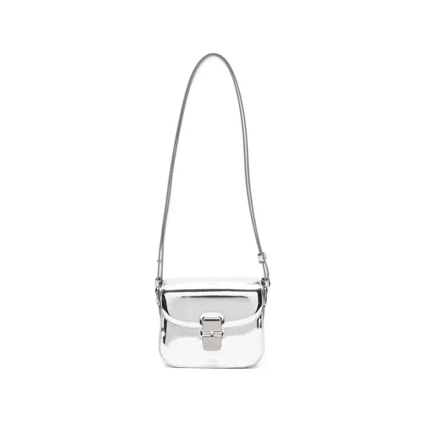 A.p.c. Rectangular Shoulder Bag With Turnlock Fastening