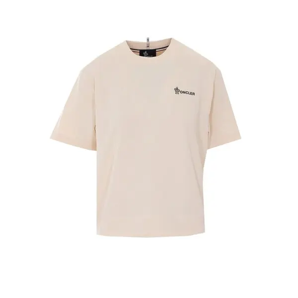 Moncler Logo T-shirt - Cream
