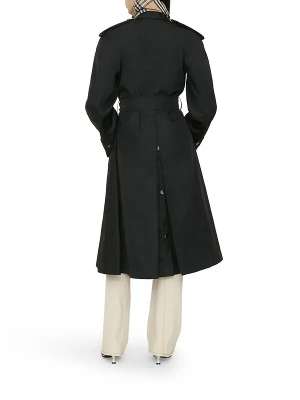 Burberry Long Nylon Car Coat With Hood