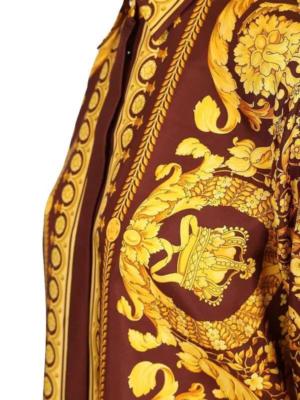 Versace Twill Barocco Print Shirt - Multicolor