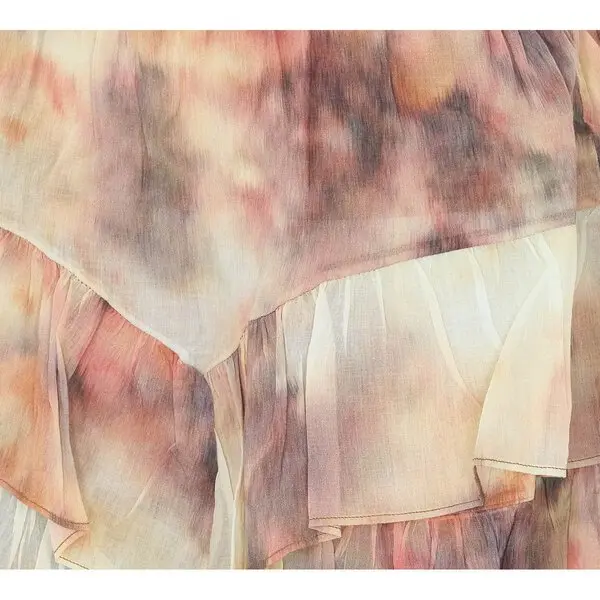 Isabel Marant Étoile Jocadia Asymmetrical Ruffled Shorts - Multicolor