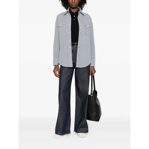 A.p.c. Light Grey Cotton Western Style Shirt