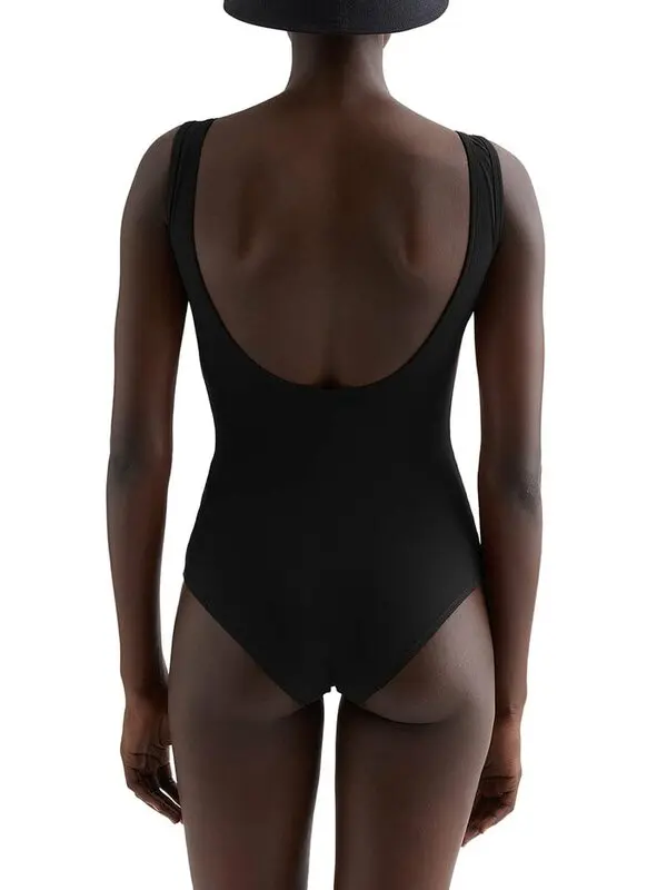 JIL SANDER Logo Print One-piece Swimsuit