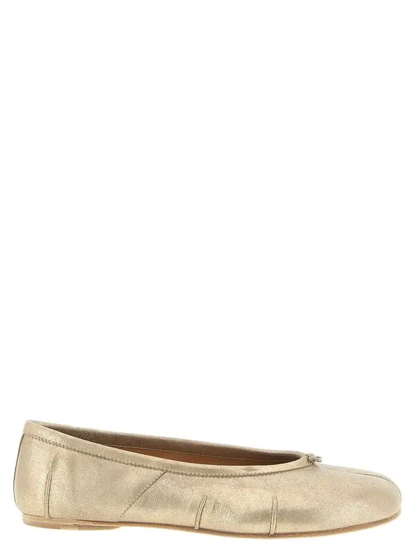 MAISON MARGIELA Tabi Ballet Flats Metallic Leather - Gold