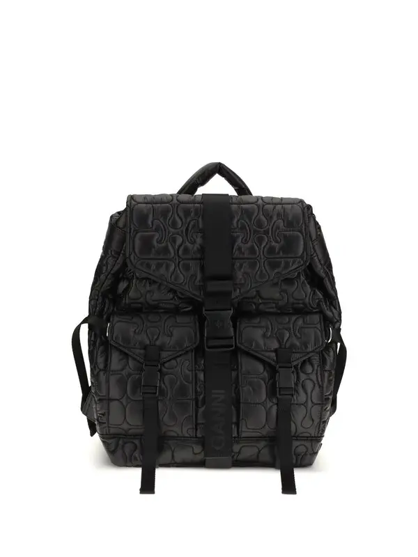 GANNI Quilted Backpack