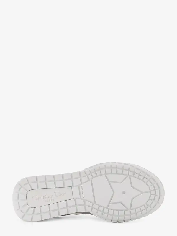 Dior Laminated Leather Tech Sneakers - Silver