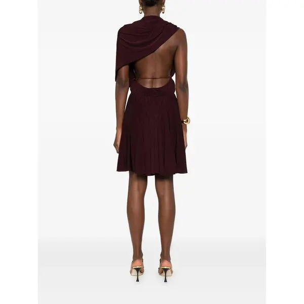 Alaïa Viscose Elastane V-neck Dress