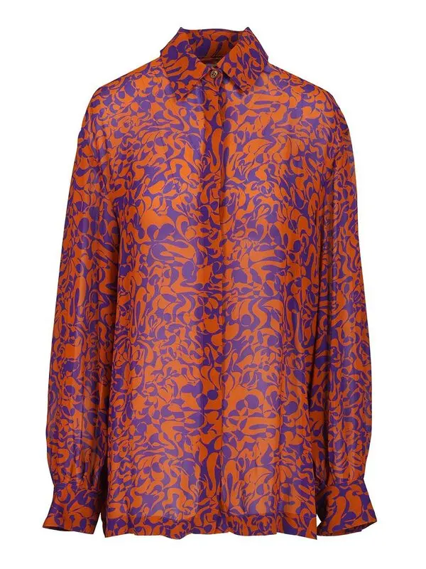 Dries Van Noten Psychedelic Print Oversized Shirt - Multicolor