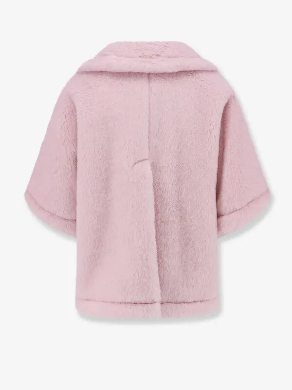 Max Mara Alpaca And Virgin Wool Fur Cape - Multicolor