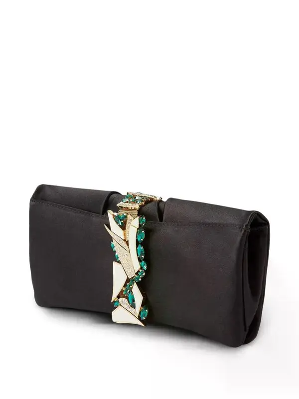 L'ALINGI Oasis Embellished Satin Clutch