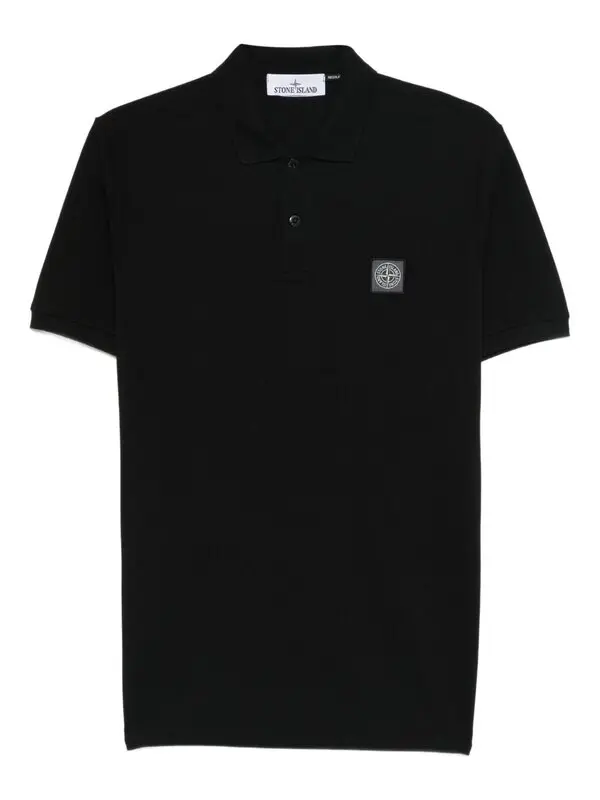 Stone Island Logo Cotton Polo Shirt - Multicolor