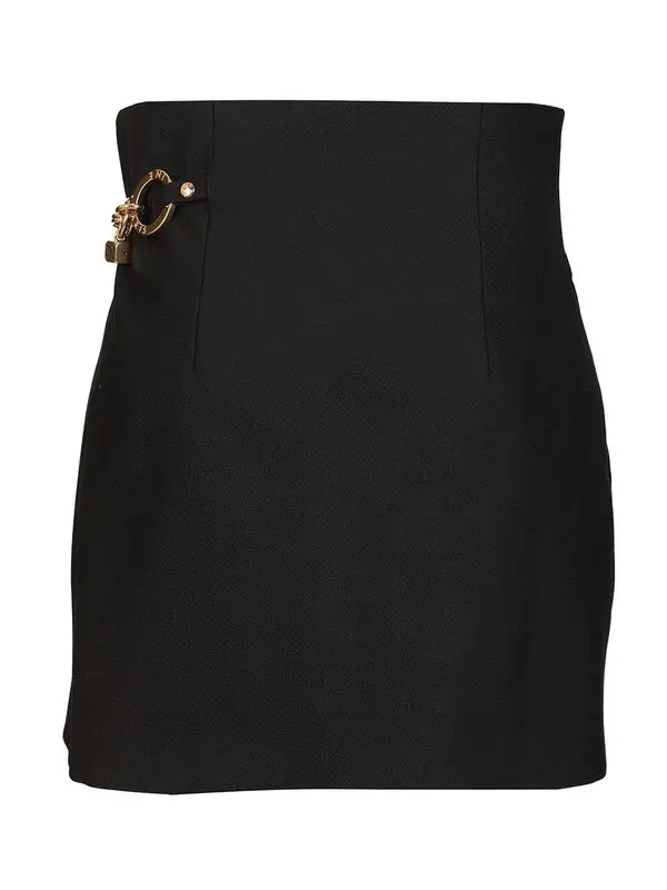 Celine Mohair Wool Shorts With Engraved Curb Detail
