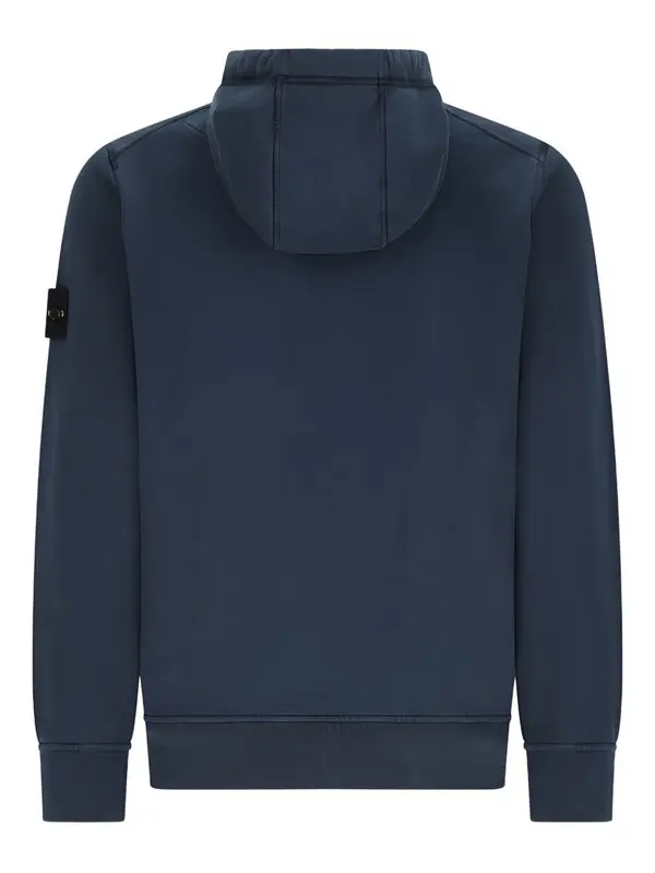 Stone Island Logo Cotton Hoodie - Multicolor