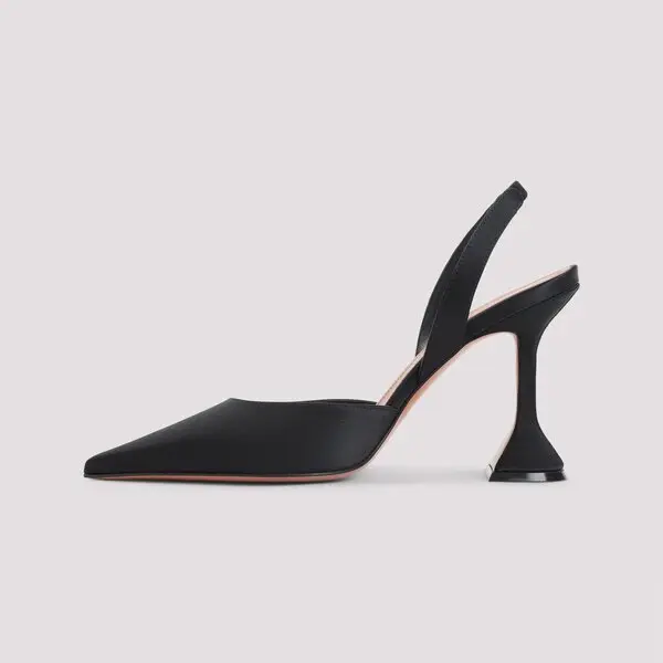 Amina Muaddi Holli 95 Slingback Pumps - Black
