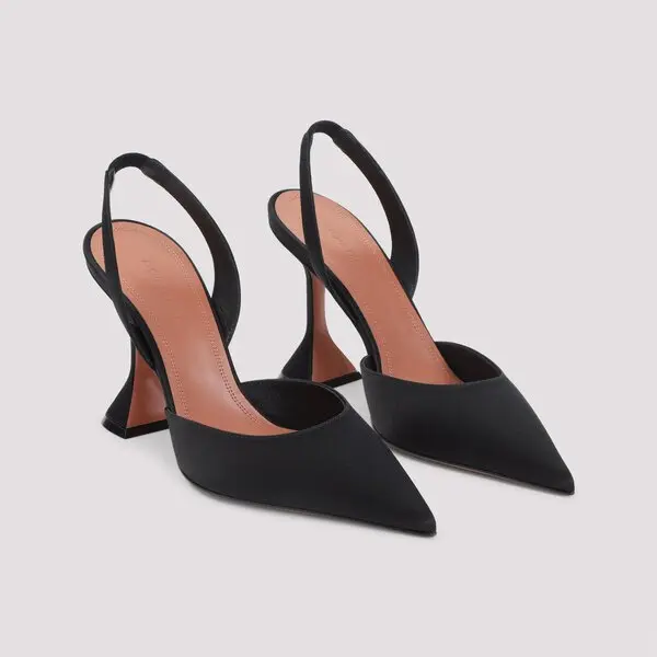 Amina Muaddi Holli 95 Slingback Pumps - Black