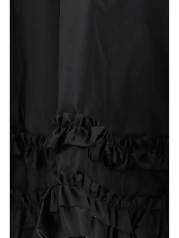 GANNI Duchesse Nylon Mini Frill Skirt