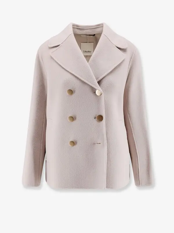 Max Mara Margot Pure Virgin Wool Peacoat - Multicolor
