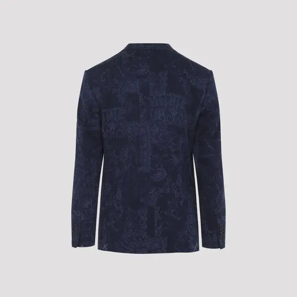 Etro Roma Jersey Sport Jacket - Blue