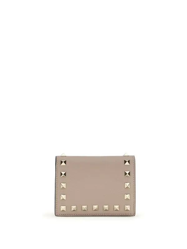Valentino Garavani Rockstud Leather Wallet - Pink