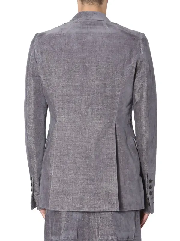 Rick Owens Single-breasted Jacket - Gray