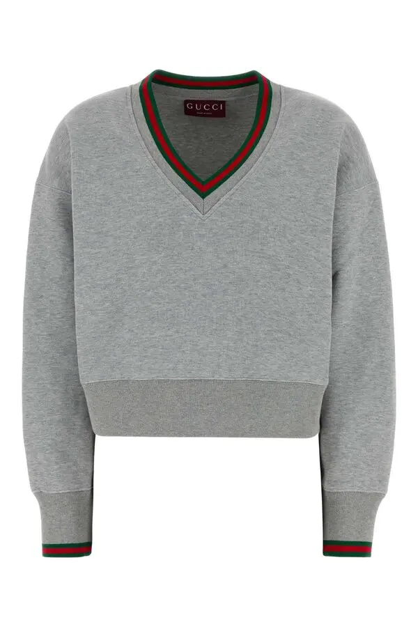 Gucci Grey Cotton Blend Sweatshirt - Gray
