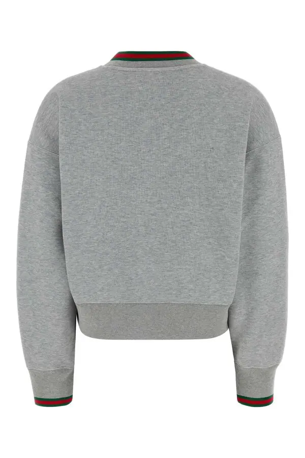Gucci Grey Cotton Blend Sweatshirt - Gray