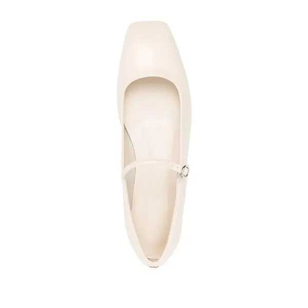 AeydĒ Ballet Flats With Buckle Fastening - Cream