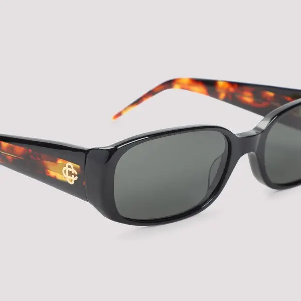 Casablanca Oval Stripe Acetate Sunglasses