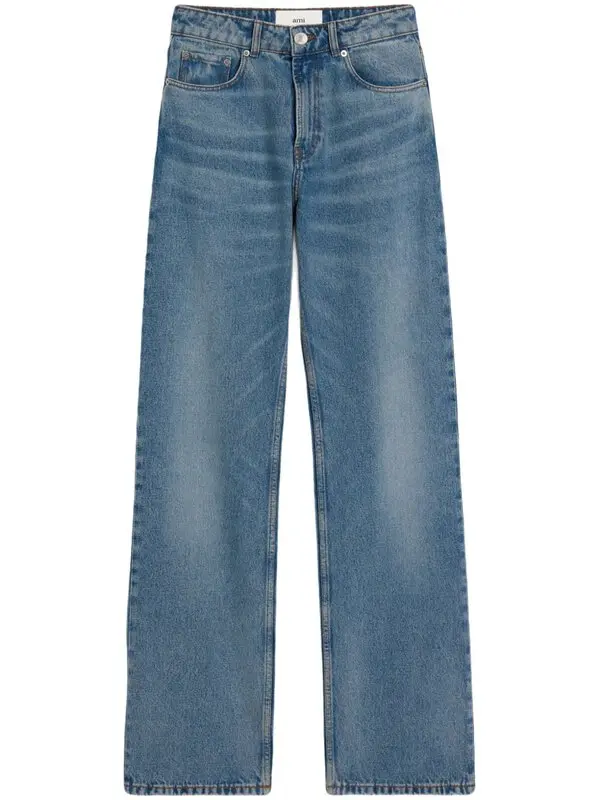 AMI Paris Large Fit Denim Jeans - Multicolor