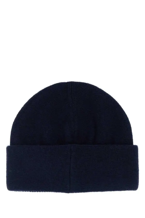 Fendi Wool Blend Beanie Hat - Blue