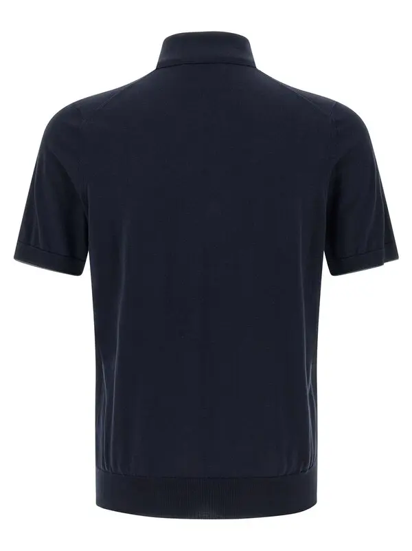 Brunello Cucinelli Logo Embroidery Polo Shirt