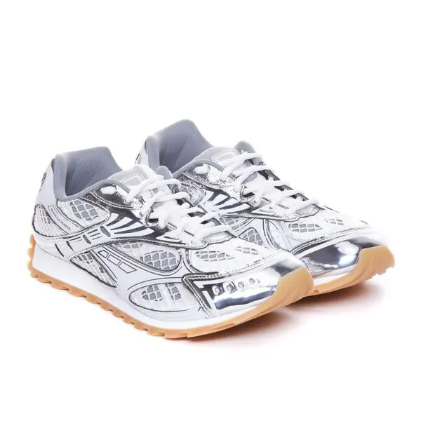 Bottega Veneta Orbit Technical Fabric Sneakers - Silver