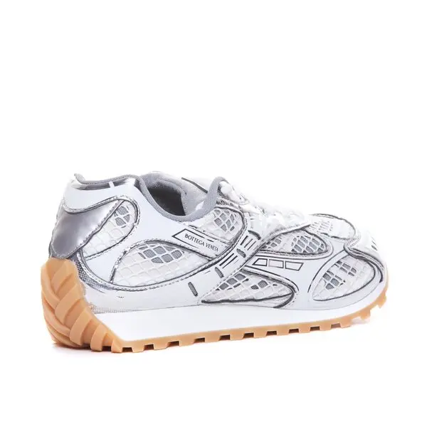 Bottega Veneta Orbit Technical Fabric Sneakers - Silver