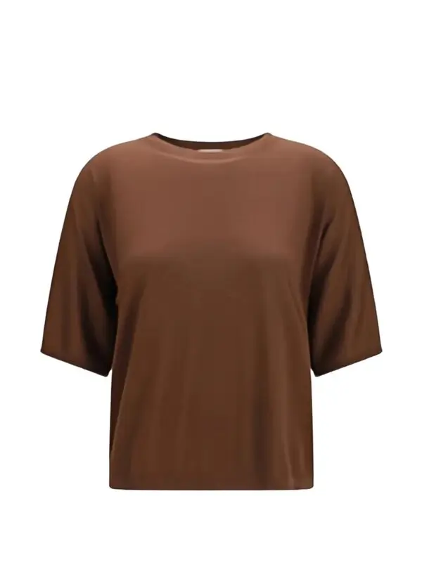 Brunello Cucinelli Monochrome T-shirt With Jewel Detail - Multicolor