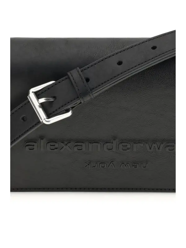 Alexander Wang Leather Shoulder Bag - Black