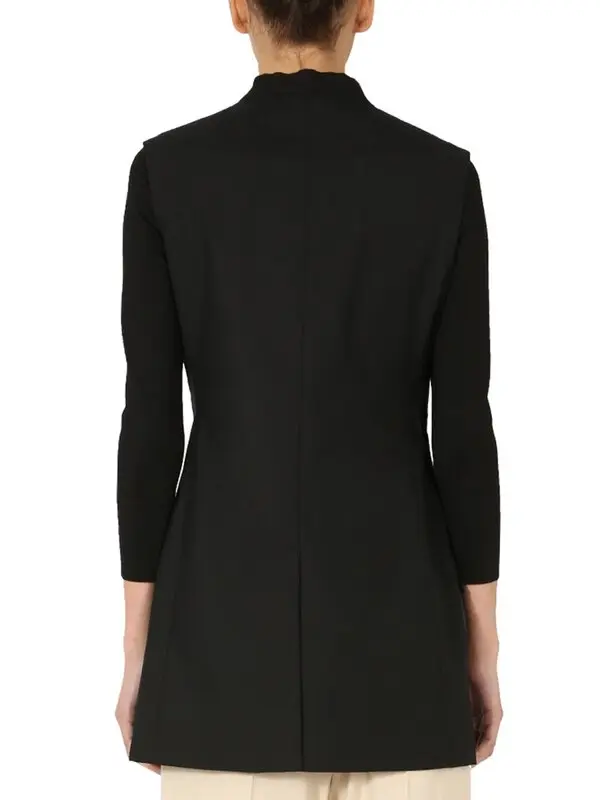 Givenchy Sleeveless V-neck Jacket With Chain Belt