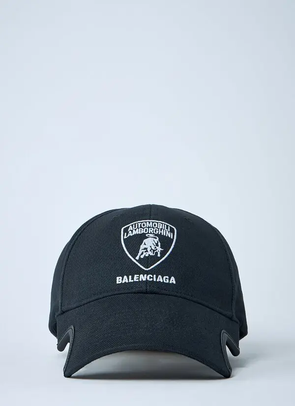 BALENCIAGA X LAMBORGHINI Logo Motif Baseball Cap