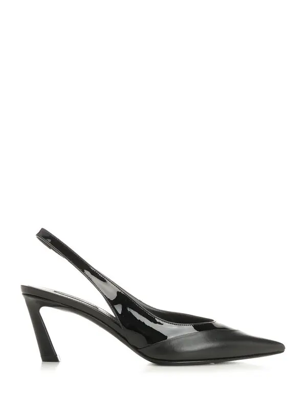 Givenchy Spiky Slingback Heels - Black