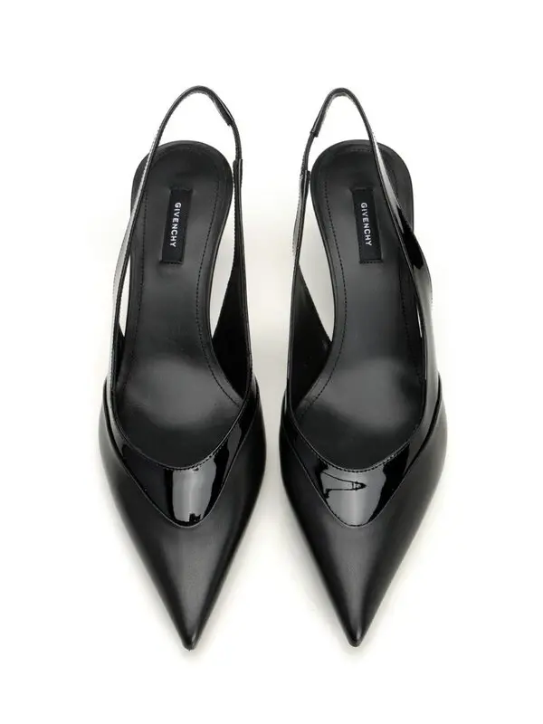 Givenchy Spiky Slingback Heels - Black