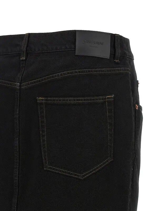 Saint Laurent Midi Pencil Skirt