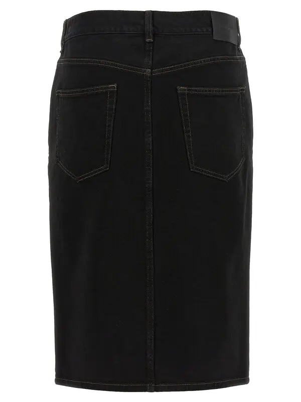 Saint Laurent Midi Pencil Skirt