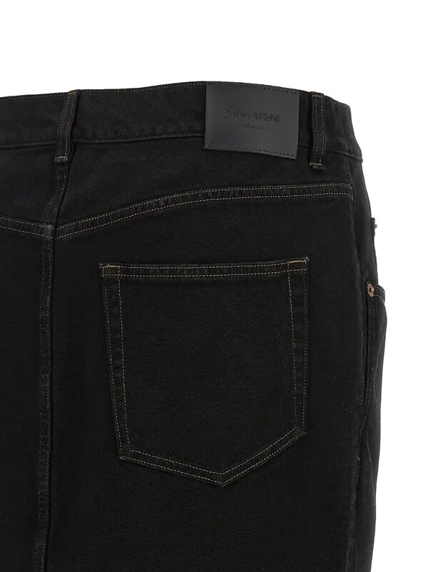 Saint Laurent Midi Pencil Skirt