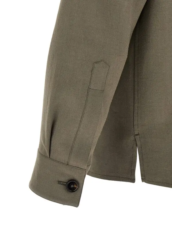 Zegna Oasi Lino' Overshirt - Gray