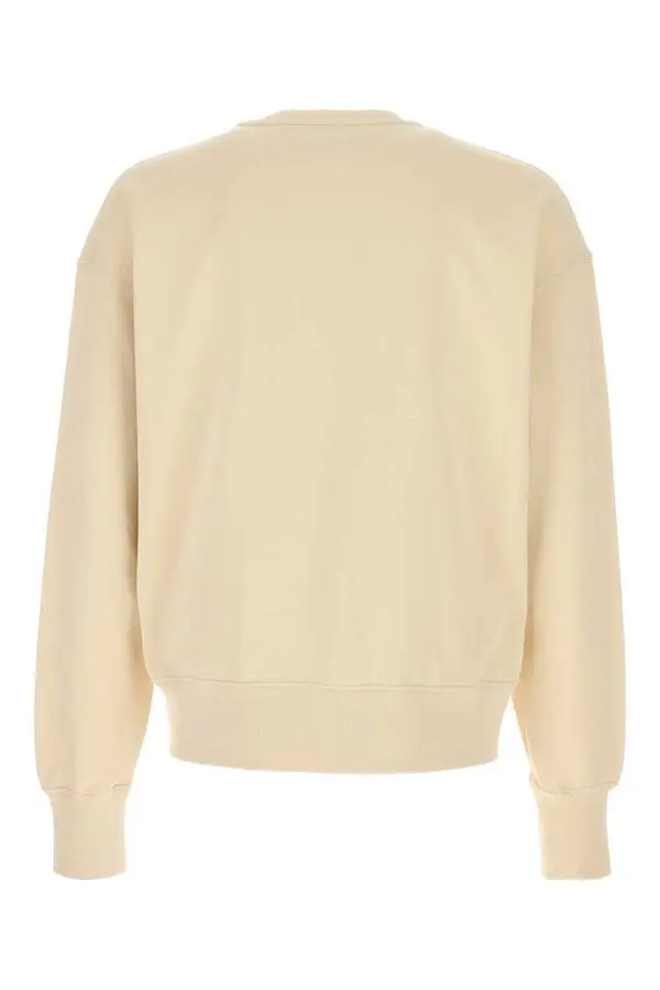 Alexander McQueen Cotton Crewneck Sweatshirt With Logo - Yellow