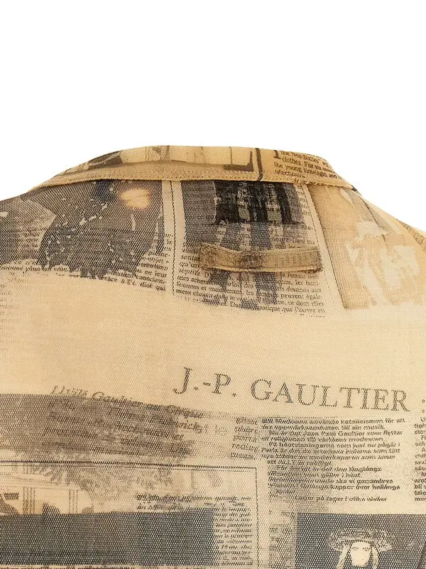 JEAN PAUL GAULTIER The Journal Double Baby" Printed Mesh T-shirt
