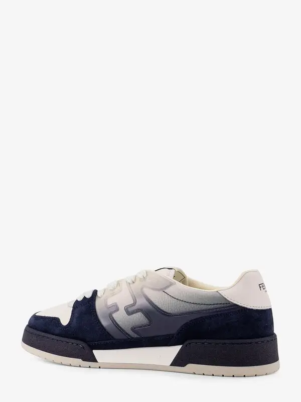 Fendi Match Leather Sneakers With Suede Inserts - Multicolor
